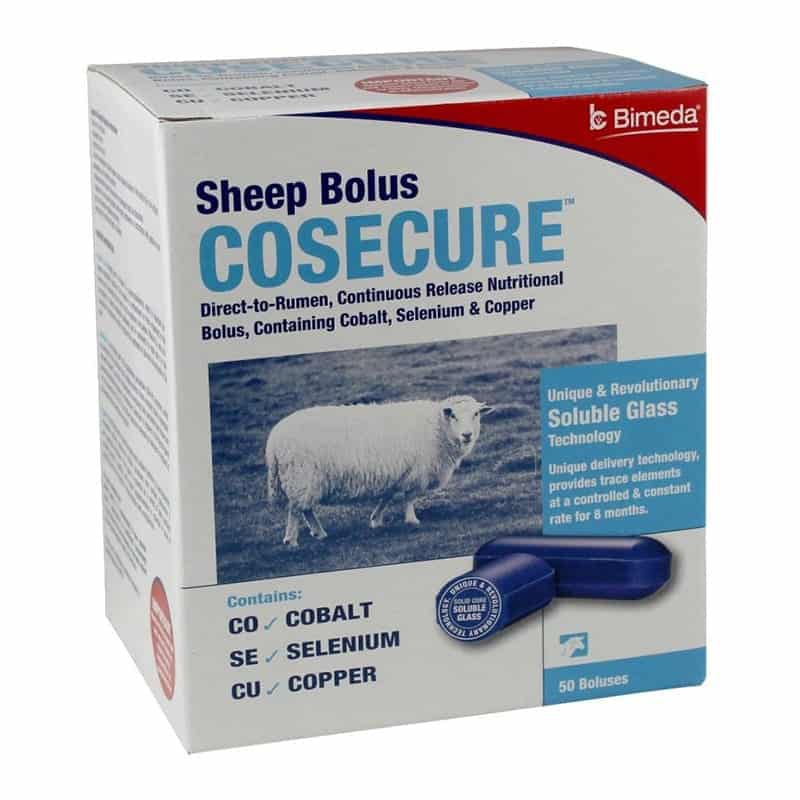 COSECURE Sheep Bolus pack of 50 - CVS Farm Vets NI